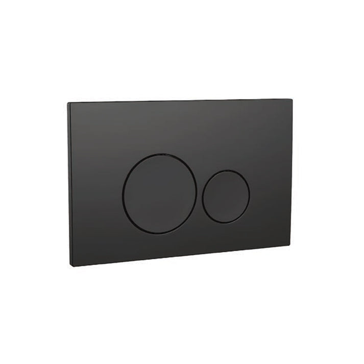 Tori Dual Matt Black Round Flush Plate – Bathroom Goals
